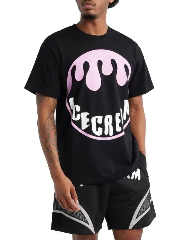 ICECREAM Drippy Graphic T-shirt - Black
