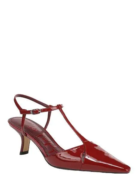 Sam Edelman Briella Pointed-toe Pumps - Deep Scarlet
