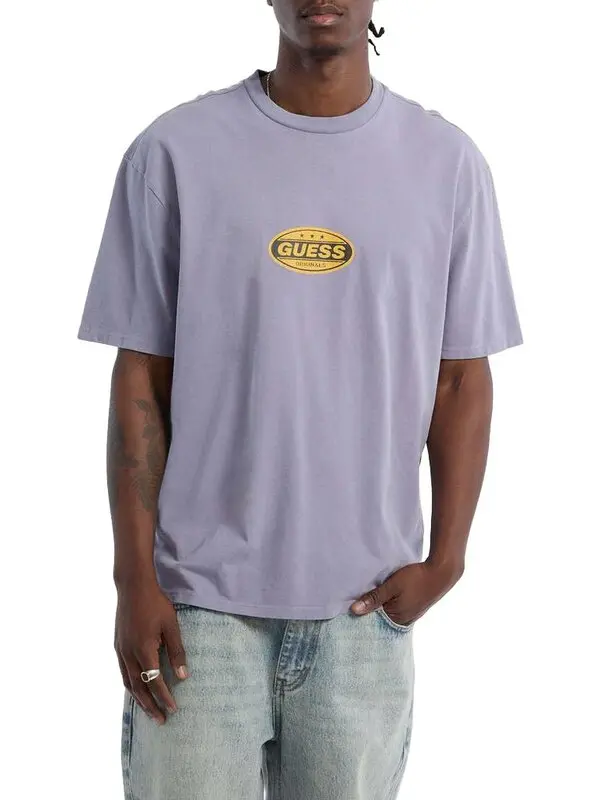 GUESS ORIGINALS Striker Oversize Graphic T-shirt - Purple