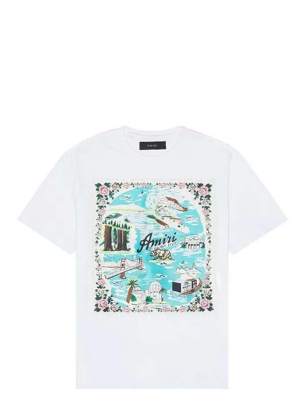 Amiri California Hawaiian Tee - White