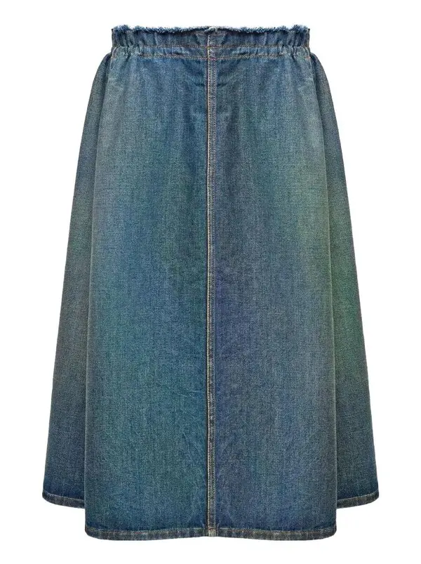 MAISON MARGIELA High-waisted Denim Skirt - Blue