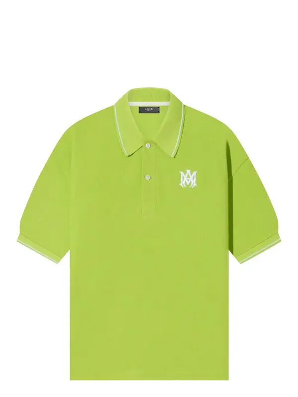 Amiri Solid Short-sleeve Polo - Green