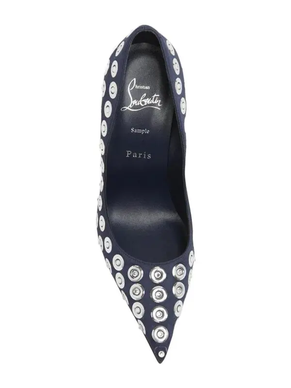 CHRISTIAN LOUBOUTIN 100mm Miss Z Silk Pumps - Zaffiro
