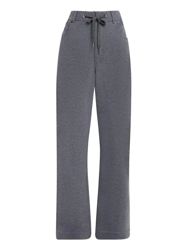 Brunello Cucinelli Wide-leg Knit Trousers - C8125 Grigio Scuro