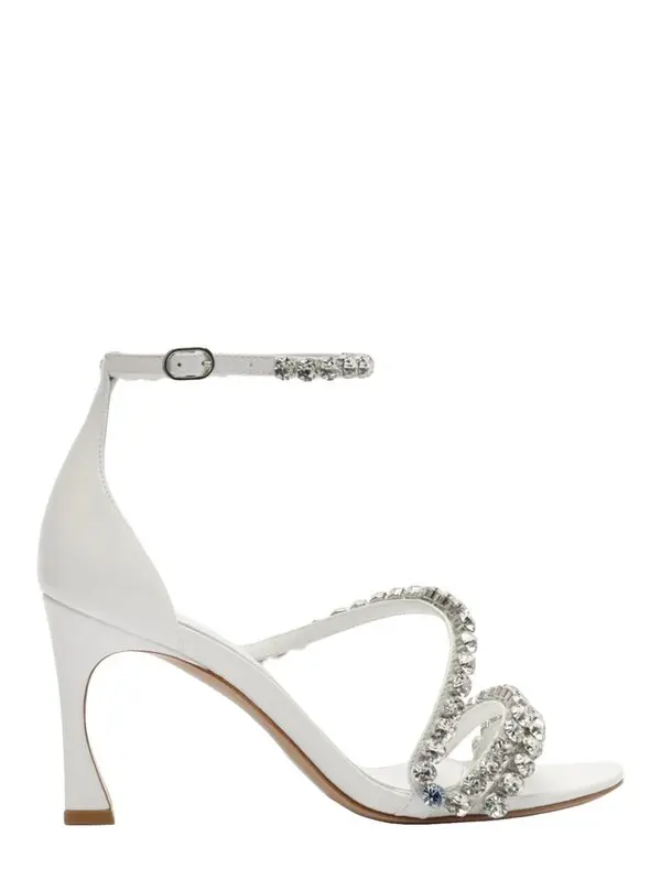 ALEXANDRE BIRMAN Leather Pumps With Embellishments - White
