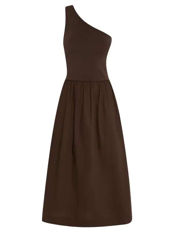 Rails Clarine Asymmetric Midi Dress - Espresso