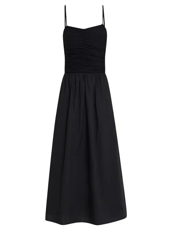Rails Fisher Ruched Midi Dress - Black