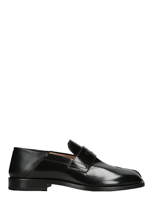 MAISON MARGIELA Tabi City Babouche Leather Loafers - Black