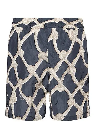 Burberry Graphic-print Woven Shorts - Magnet Ip Pattern