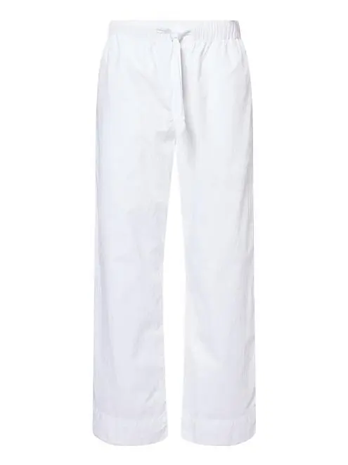 Frescobol Carioca Straight-leg Cotton-blend Trousers - Ivory