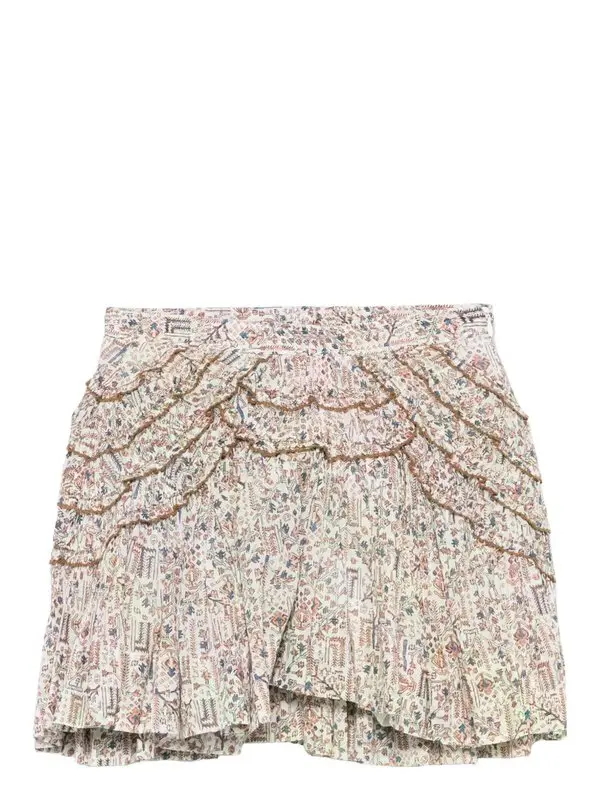 MARANT ETOILE Ceola Mini Skirt - Neutrals