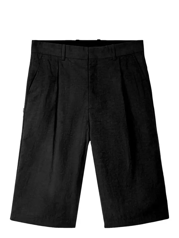 Camper Pintuck Tailored Shorts - Black