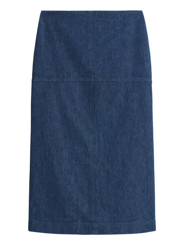 Cos Denim Pencil Skirt - Indigo