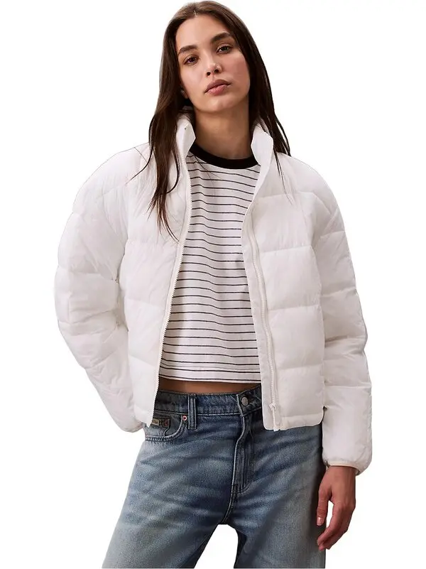 Calvin Klein Lightweight Puffer Jacket - Snow White