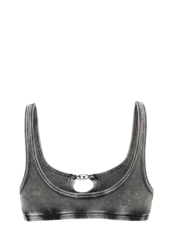 DIESEL® Ufsb Ribbed Bralette - Black
