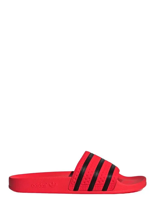 Adidas Adilette Slides - Lucid Red / Core Black / Lucid Red