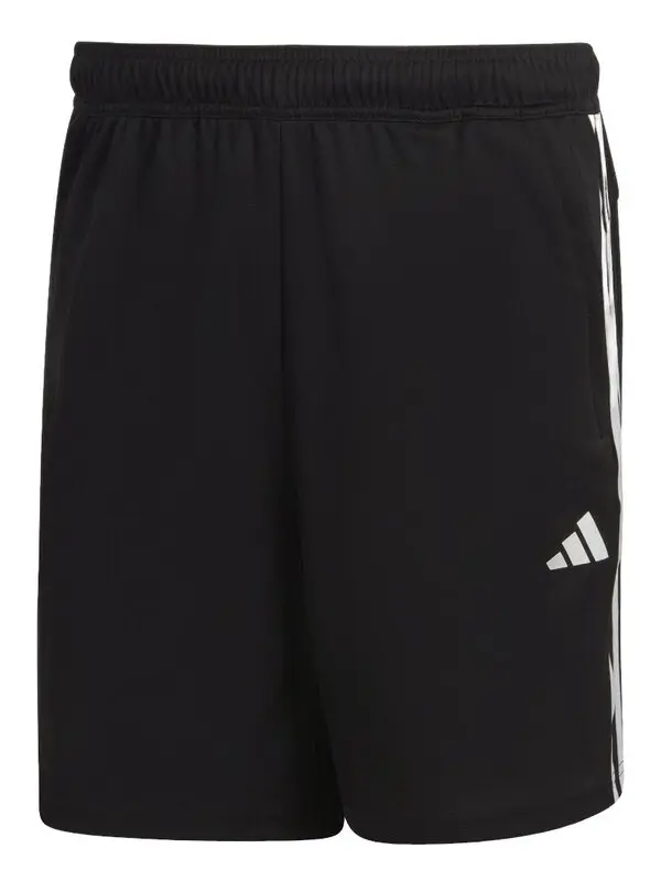 Adidas Train Essentials Piqué 3-stripes Training Shorts - Black / White