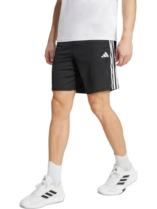Adidas Train Essentials Piqué 3-stripes Training Shorts - Black / White