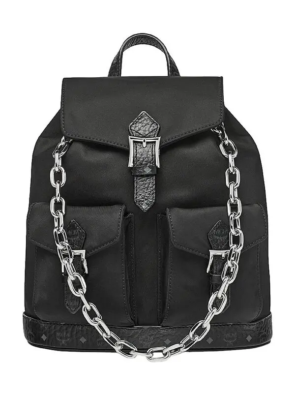 Mcm Aren Mini Backpack - Black