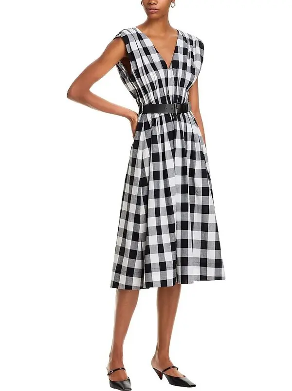 Sea Neci Gingham Belted Tank Dress - Multi