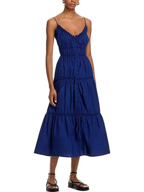 Sea Camden Tiered Midi Dress - Blueberry