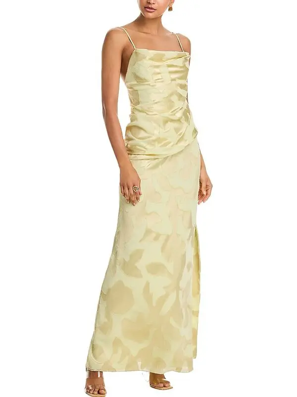 Simkhai Jessa Draped Gown - Sunglow