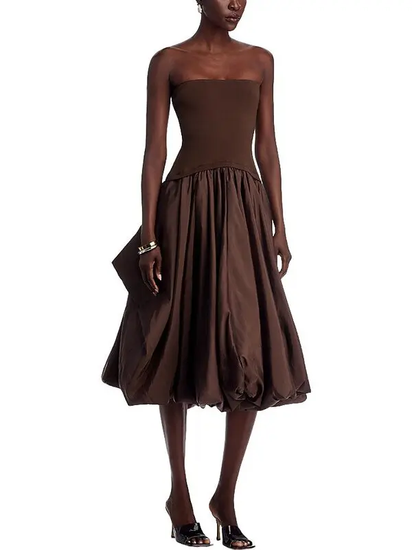 Simkhai Izzy Sleeveless Midi Dress - Cocoa