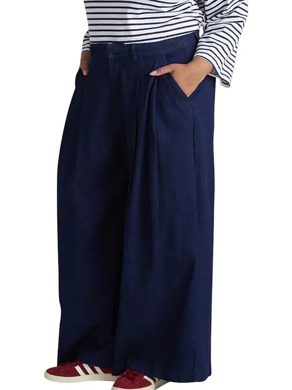 Universal Standard Denim Wide Leg Pants - Black