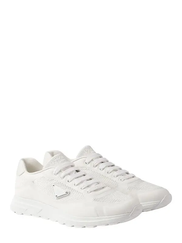 Prada Prax 01 Fabric Sneakers - White