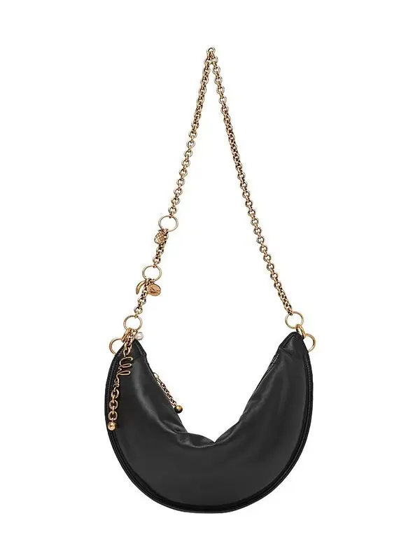 Chloé Icons Leather Halfmoon Bag - Black
