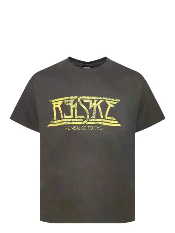 RENSUKE TOKYO Logo-print Cotton T-shirt - Grey