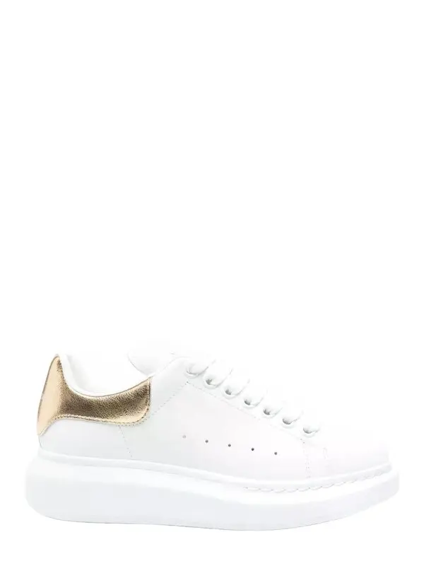 Alexander McQueen Oversized Leather Sneakers - White
