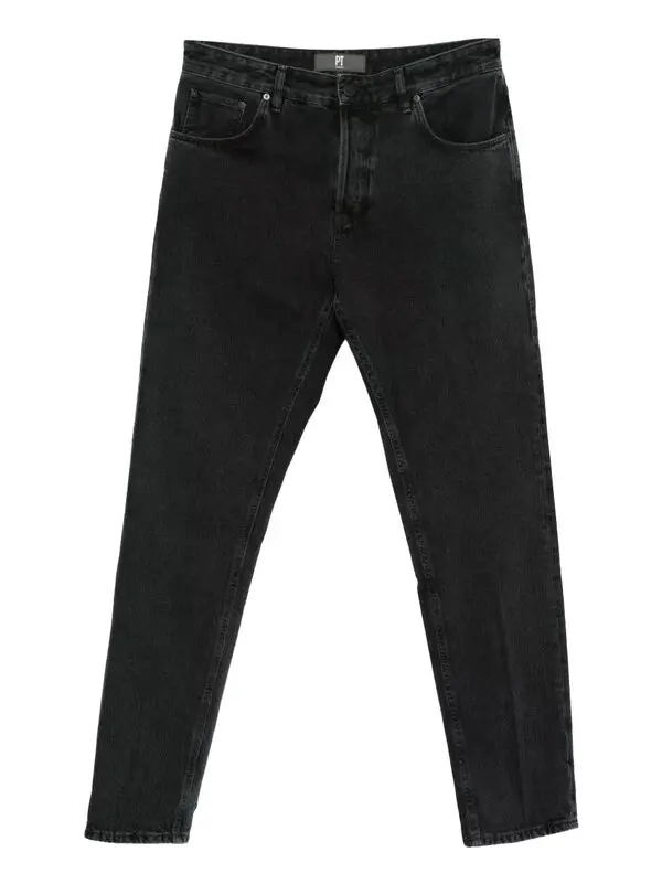 PT TORINO Cotton Five-pocket Jeans - Black