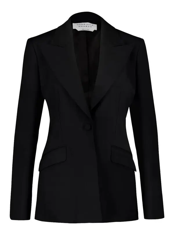 Gabriela Hearst Wool Blazer - Black