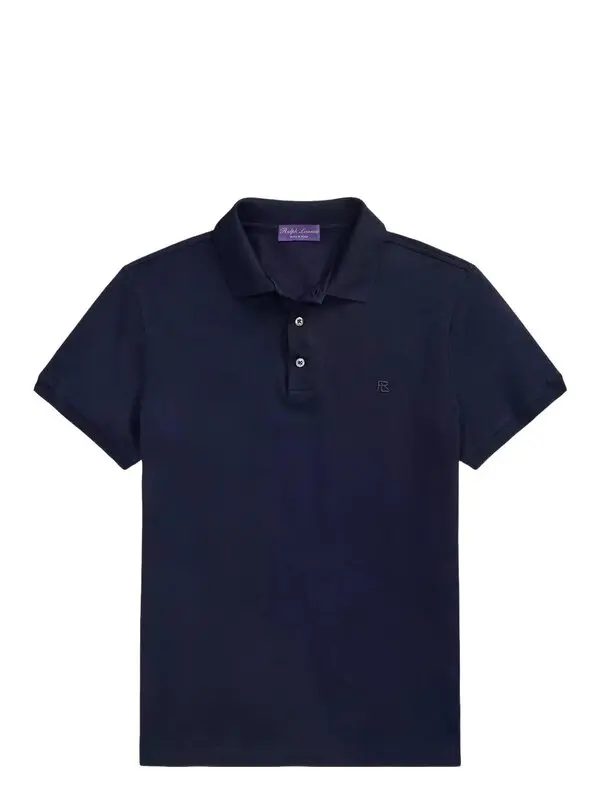 Ralph Lauren Purple Label Cotton Polo Shirt - Blue