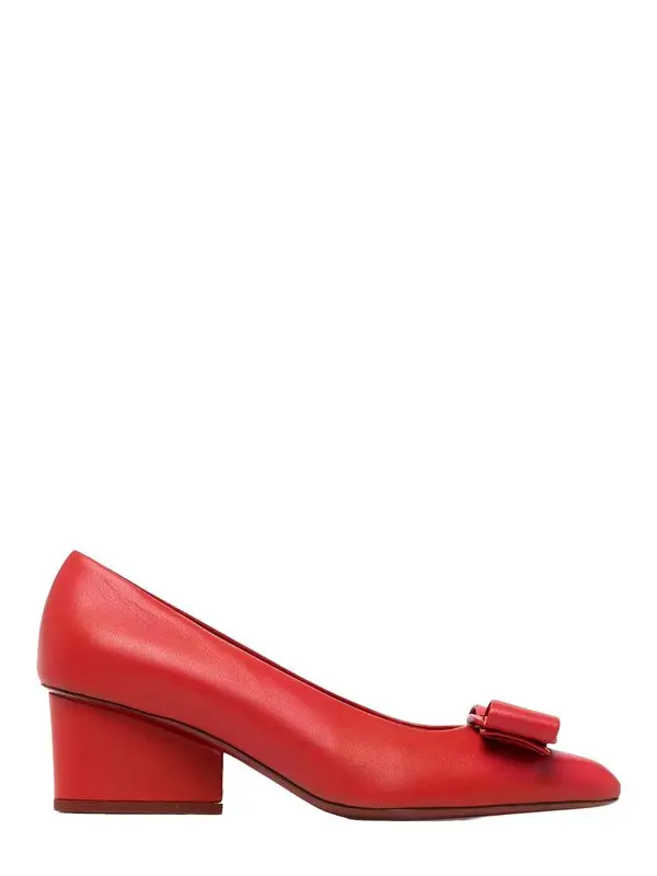 FERRAGAMO Viva 55 Bow Pumps - Red