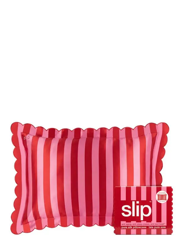 Slip Pure Silk Queen Pillowcase With Scalloped Edge - Sunshade