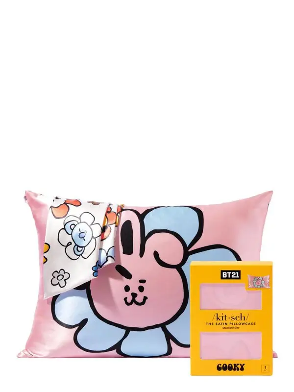 KITSCH Bt21 X Satin Pillowcase Standard Cooky - One-color
