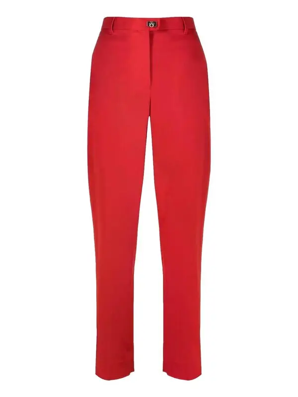 FERRAGAMO Cropped Tailored Trousers - Red