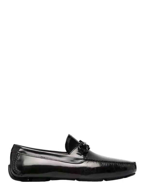 FERRAGAMO Paris Leather Loafers - Brown