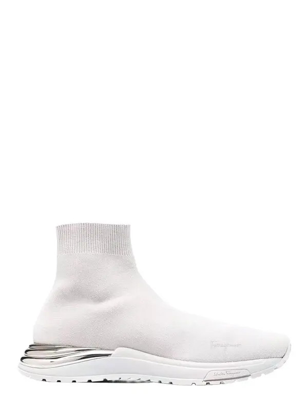 FERRAGAMO Sock-style Sneakers - Grey