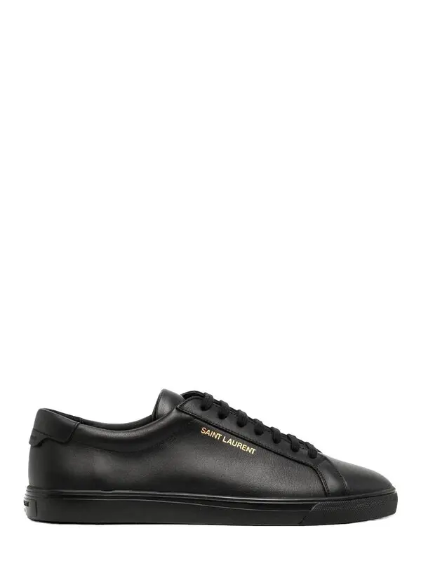 Saint Laurent Andy Leather Sneakers - Black