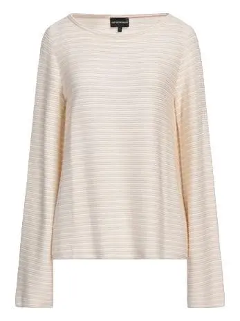 Emporio Armani Striped Knit Sweater - Beige