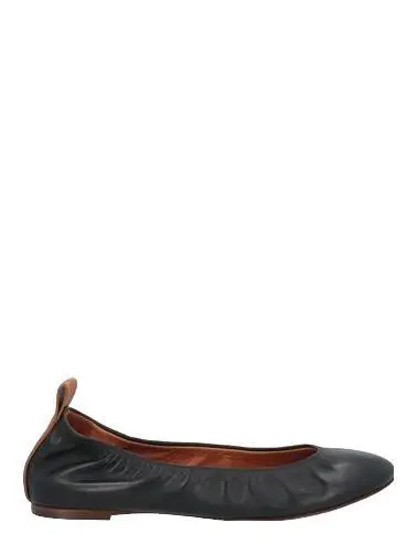 LANVIN Ballet Flats In Leather - Black