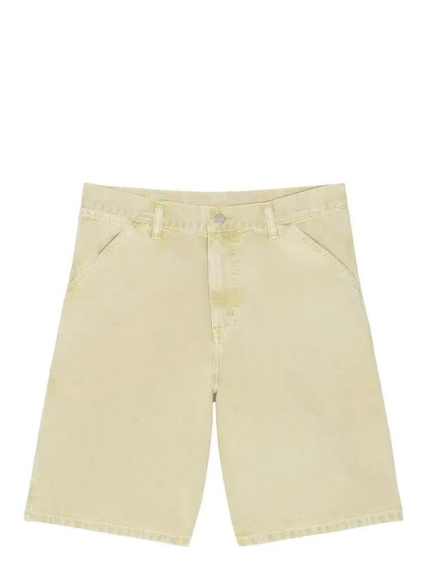 Carhartt Work In Progress Single Knee Denim Shorts - Chalk Wash Dusty Hamilton Brown