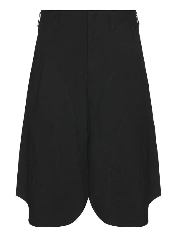 Comme Des Garçons Gabardine Garment Treated Shorts - Black