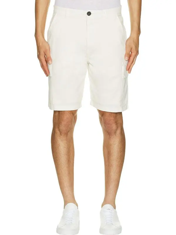 Barbour Twill Cargo Short - Whisper White