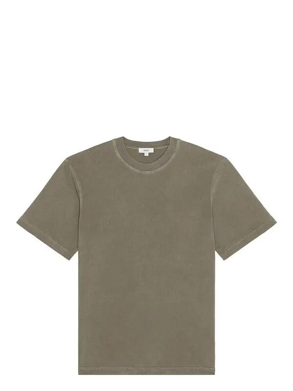 AGOLDE Asha Mock Neck Tee In Grey - Flint