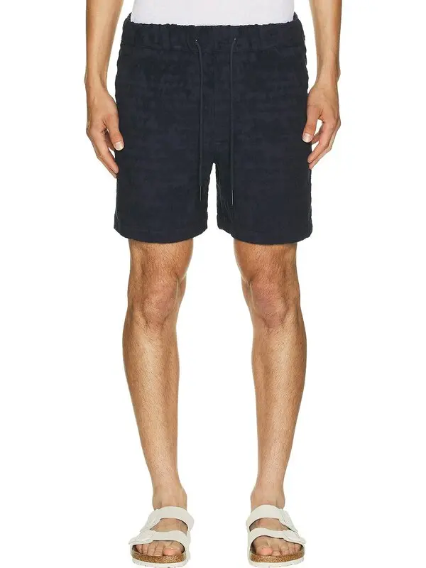 Oas Night Lagoon Terry Shorts - Blue