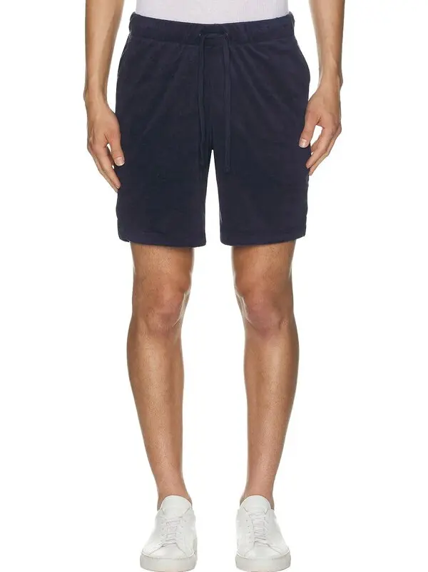 Onia Towel Terry Pull-on Short - Deep Navy